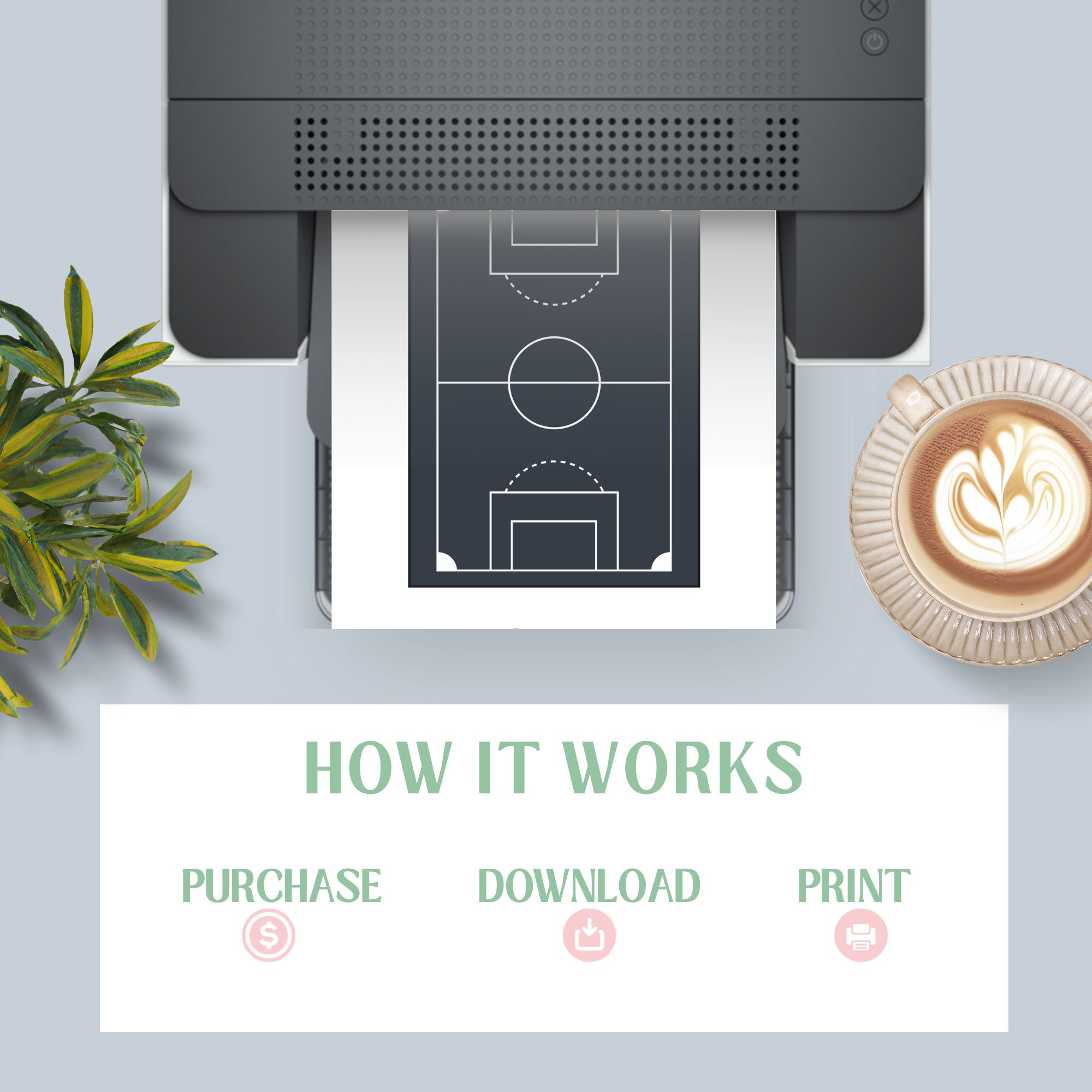 Set of 3 Soccer Prints | Soccer Field | Soccer Definition | Boys Room ...