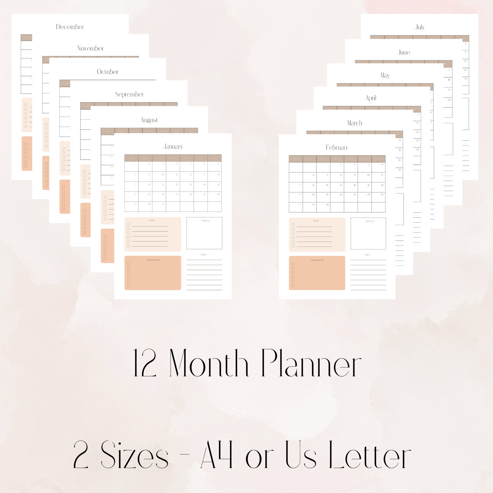 2023 Planner Digital Download Printable Planner Minimalist - Etsy
