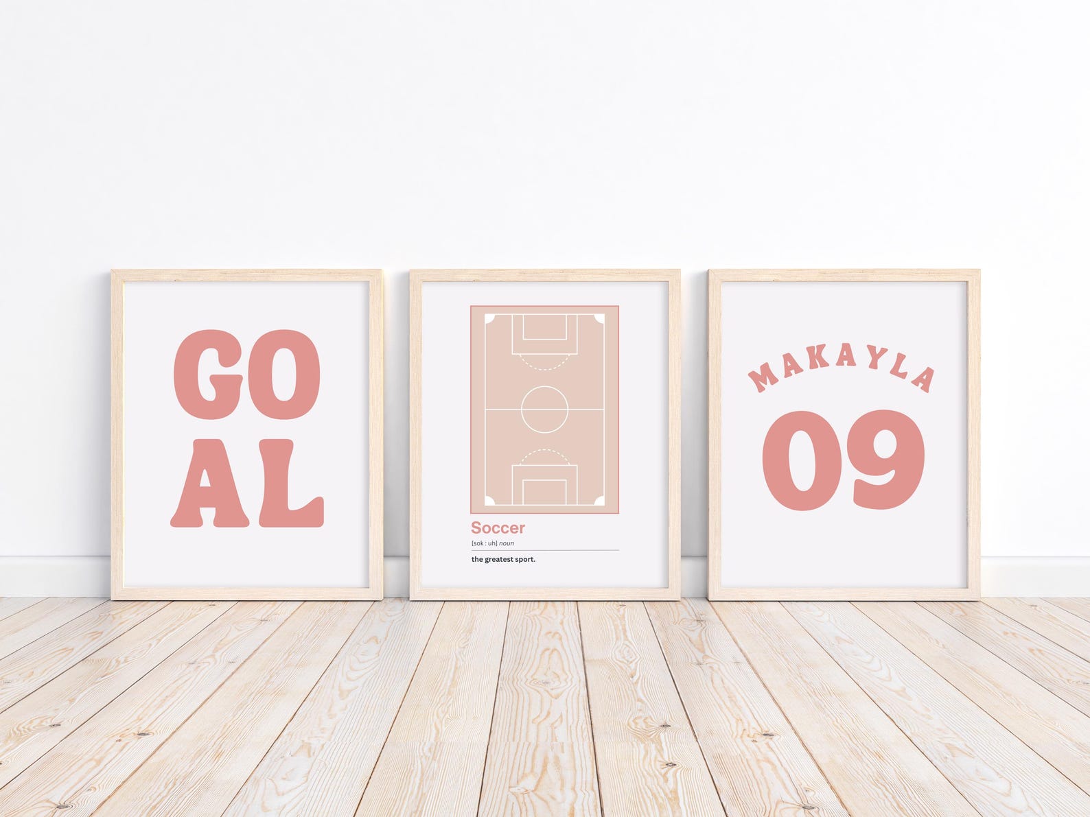 Personalized Soccer, Football Name Print, Custom Sports Wall Art ...
