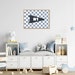 Blue Sports Print | Champion Pennant Wall Art | Blue Gingham | Soccer ...