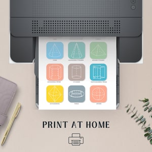 3D & 2D Shapes Classroom Posters | Educational Wall Art | Geometry Math ...