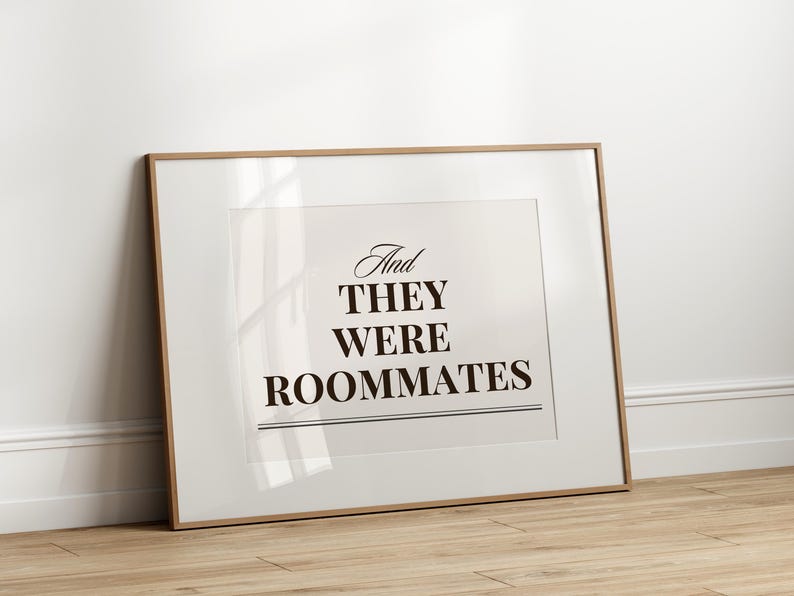 And They Were Roommates, Dorm Room Essentials Newspaper Wall Art ...