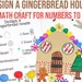 Design a Gingerbread House Math Craft for Numbers to 20 | Christmas ...