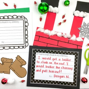 Santa is Stuck in the Chimney Writing Activity and Craft | Kids ...