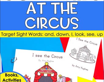Circus Sight Word Books & Printables – Learn to Read Activities for ...