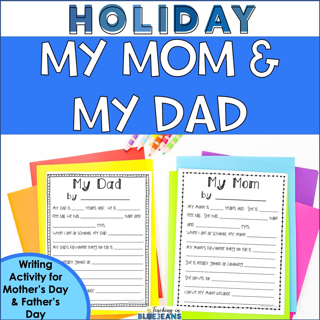 All About My Mom and Dad Printable – Mother’s Day & Father’s Day ...