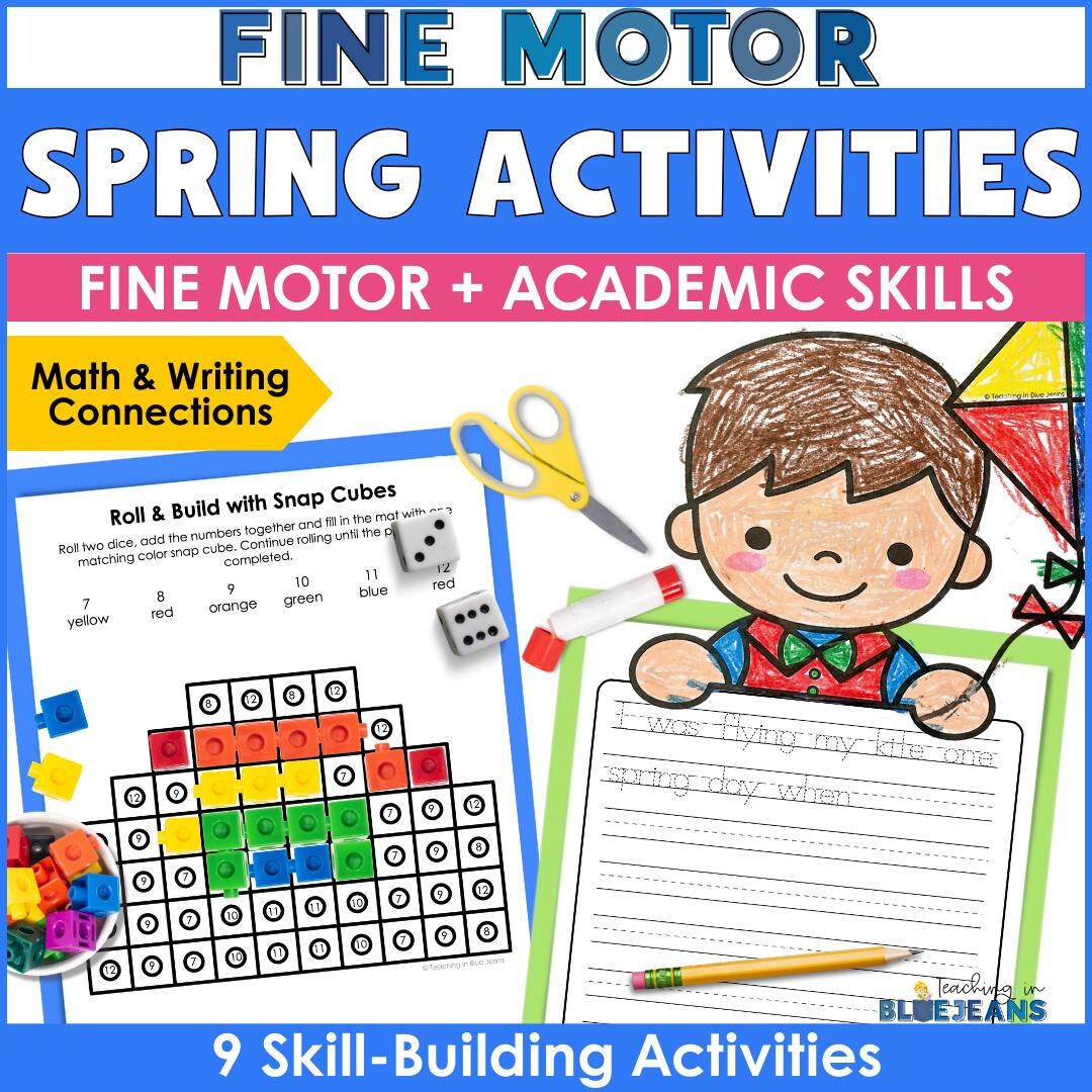 Spring Fine Motor Activities for Kids | Preschool Crafts, Playdough ...