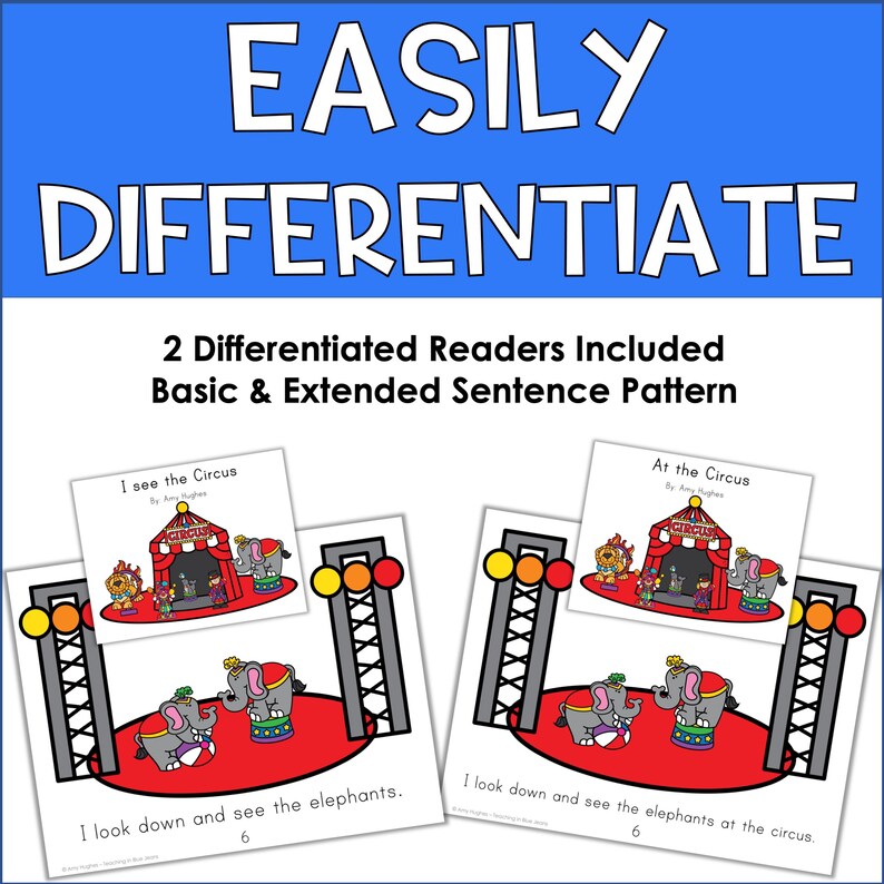 Circus Sight Word Books & Printables – Learn to Read Activities for ...