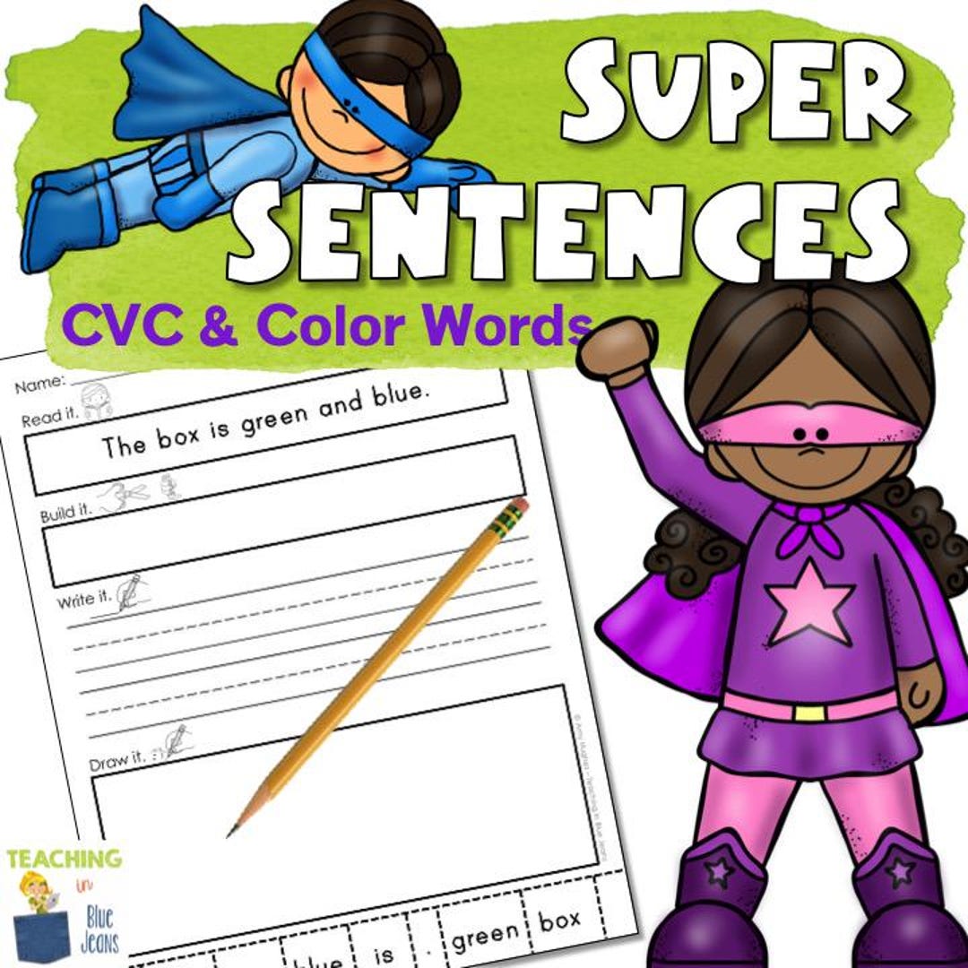 Printable Sentence Unscramble Worksheets for Kids – Sentence Writing ...