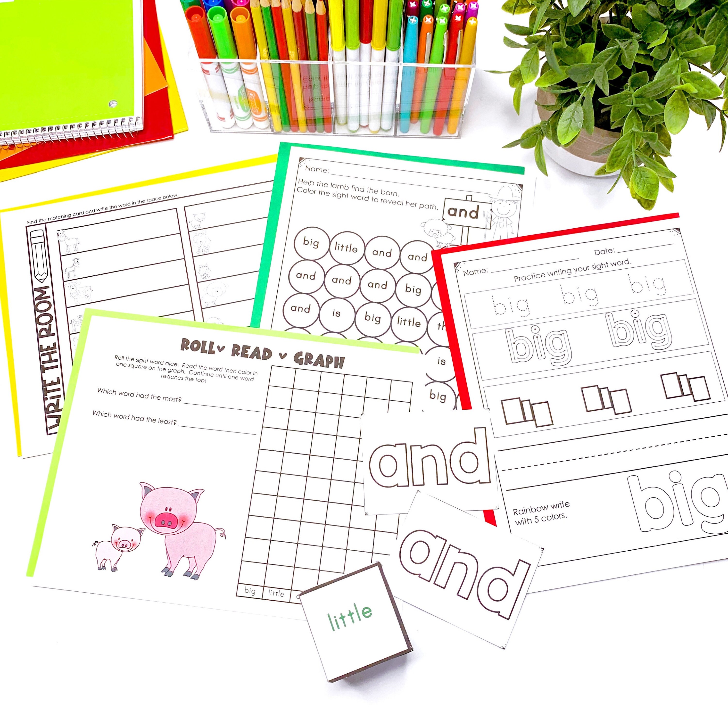 Farm Sight Word Books & Printables – Learn to Read Activities With High ...