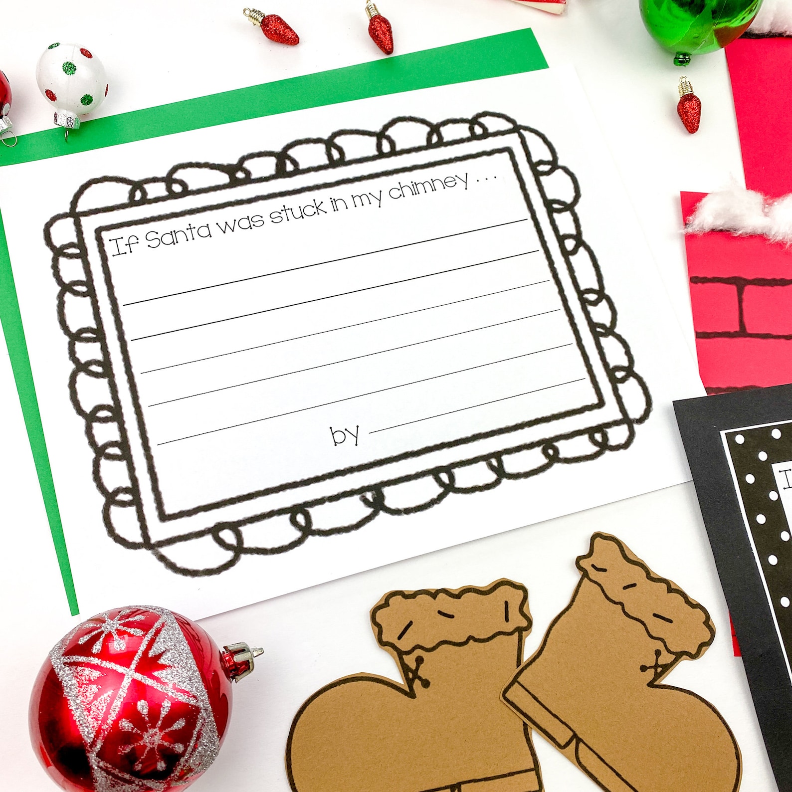 Santa is Stuck in the Chimney Writing Activity and Craft | Kids ...