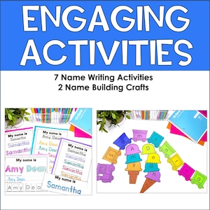 Editable Name Writing Practice for Kids – Tracing Worksheets, Playdough ...