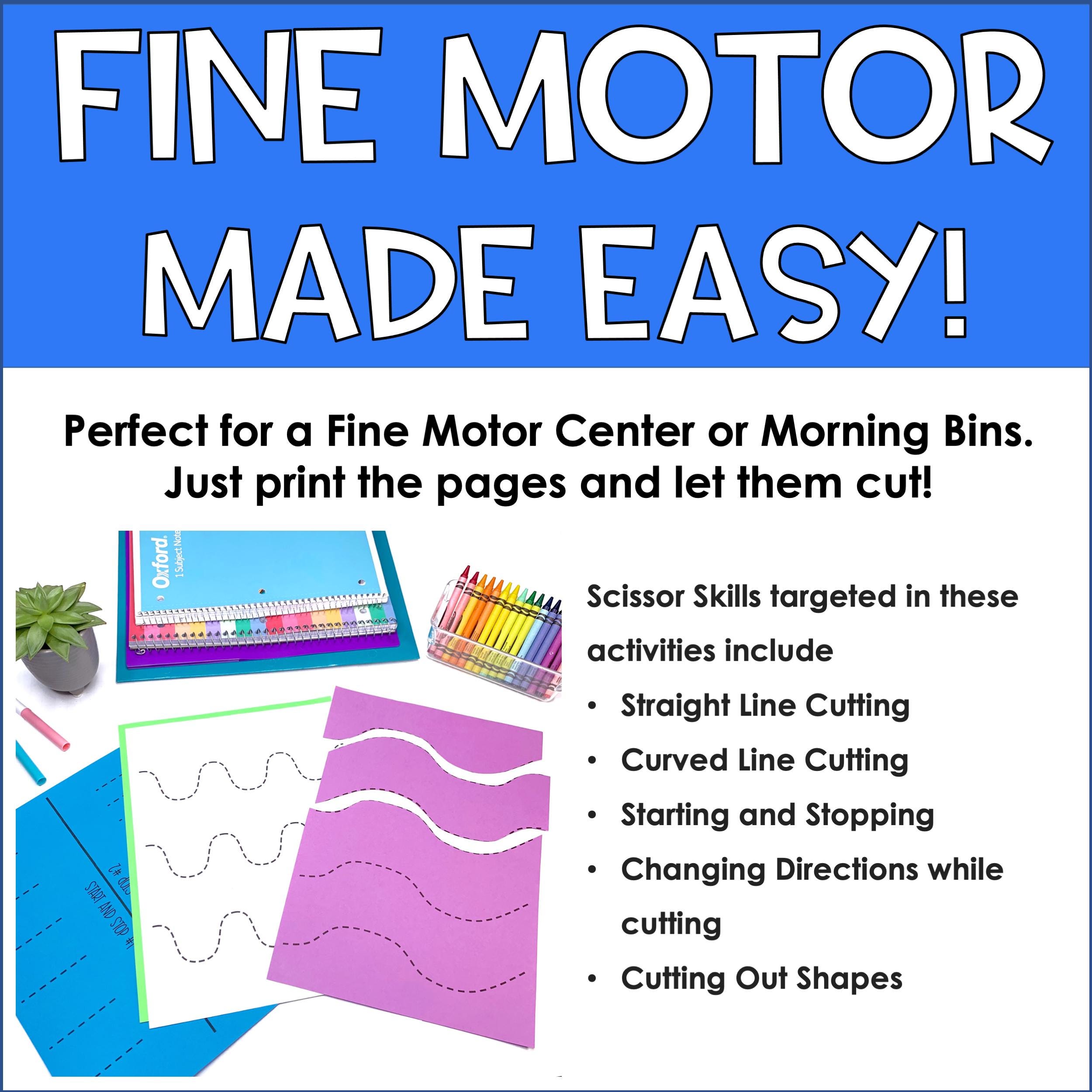 Spring Scissor Skills Printable Cutting Practice + Crafts for Kids ...