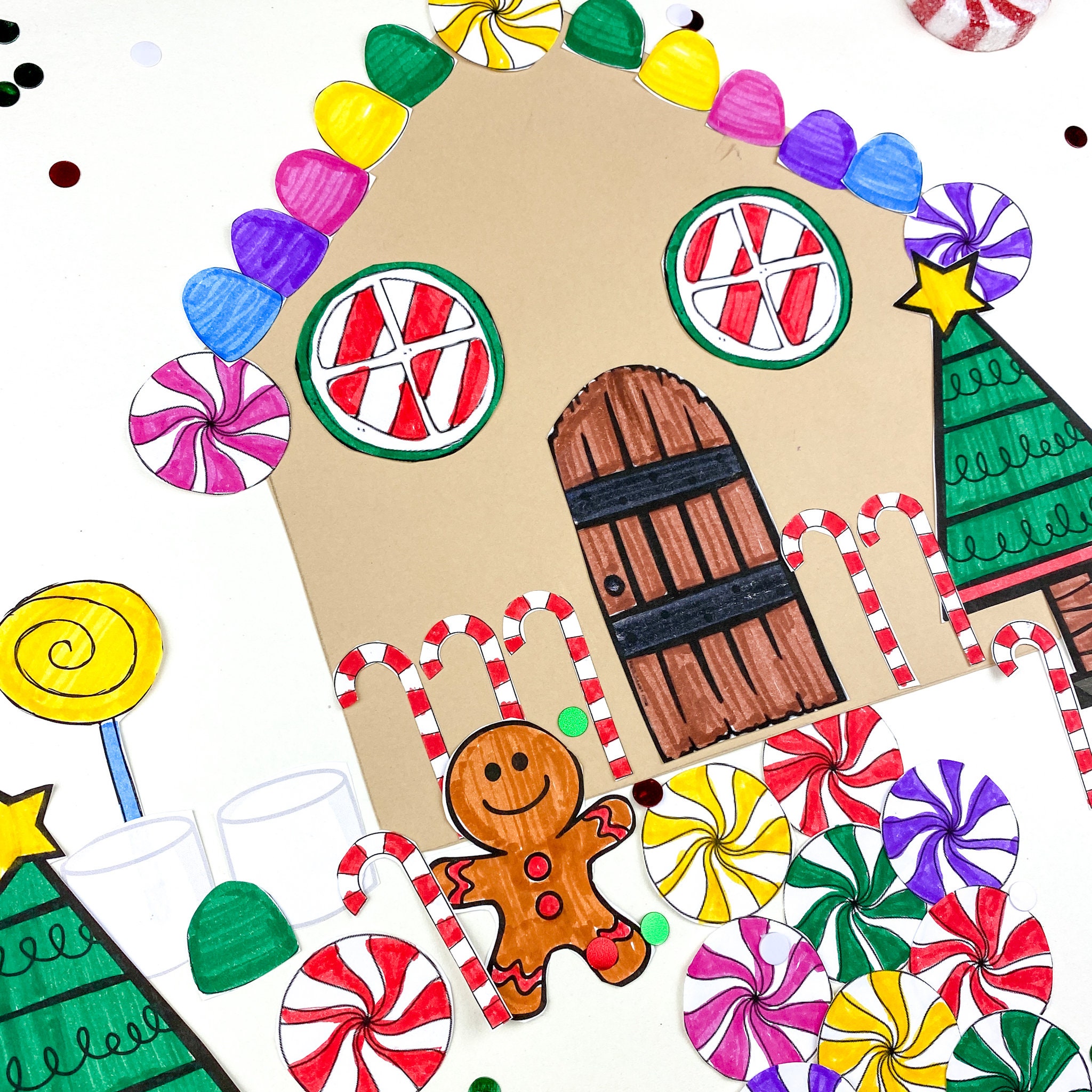 Design a Gingerbread House Math Craft for Numbers to 20 Christmas Math ...