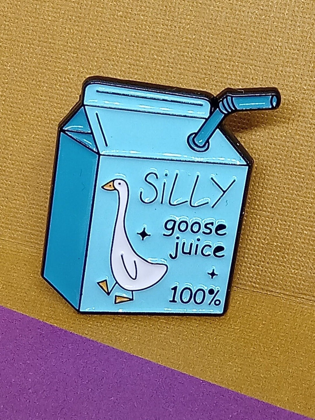 Silly Goose Pin Funny Enamel Pin Silly Goose Juice Pin for Kids Silly ...