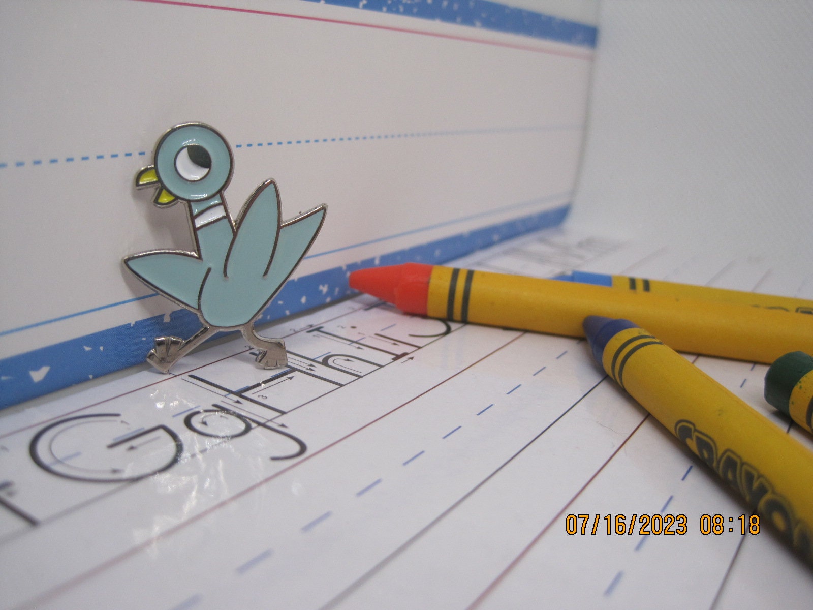 Pigeon Book Mo Willems Preschool Teacher Pin Enamel Pin Daycare Teacher ...