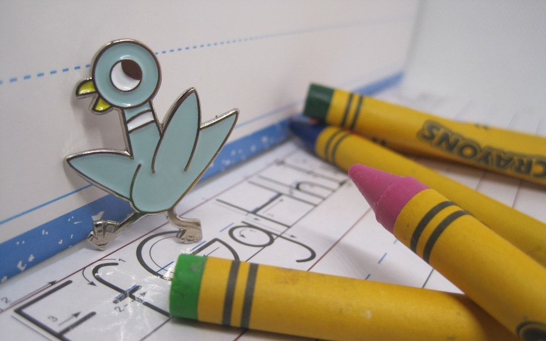 Pigeon Book Mo Willems Preschool Teacher Pin Enamel Pin Daycare Teacher ...