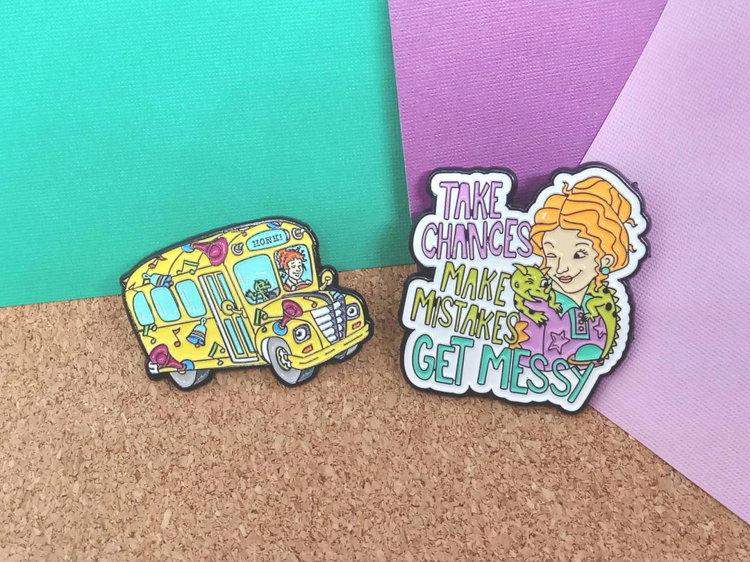 90s Cartoon Pin Magic School Bus Pin PBS Kids Pin Ms. Frizzle Pin 90s ...