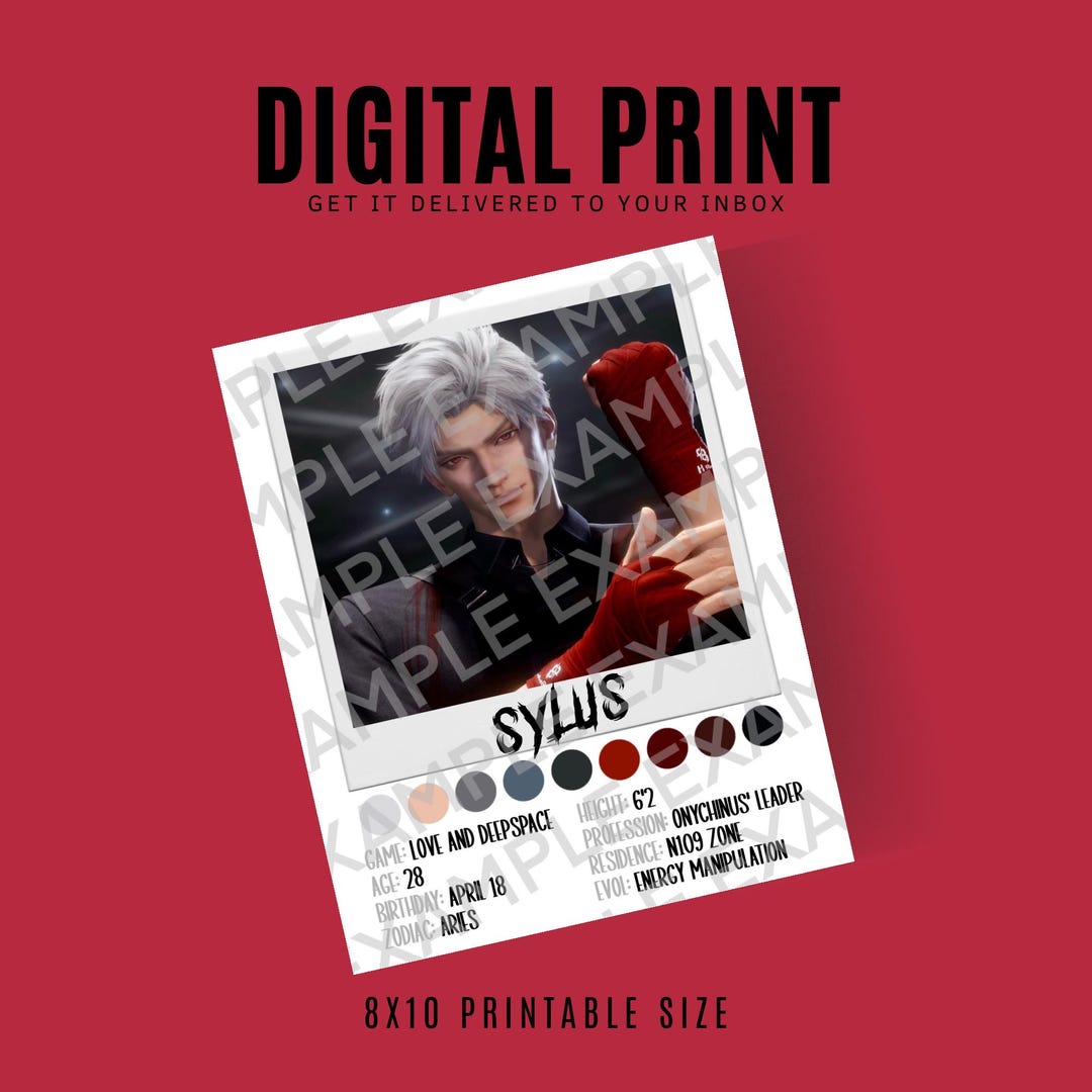 Custom Sylus, Love and Deepspace Poster | 8x10 Digital Download | Wall ...