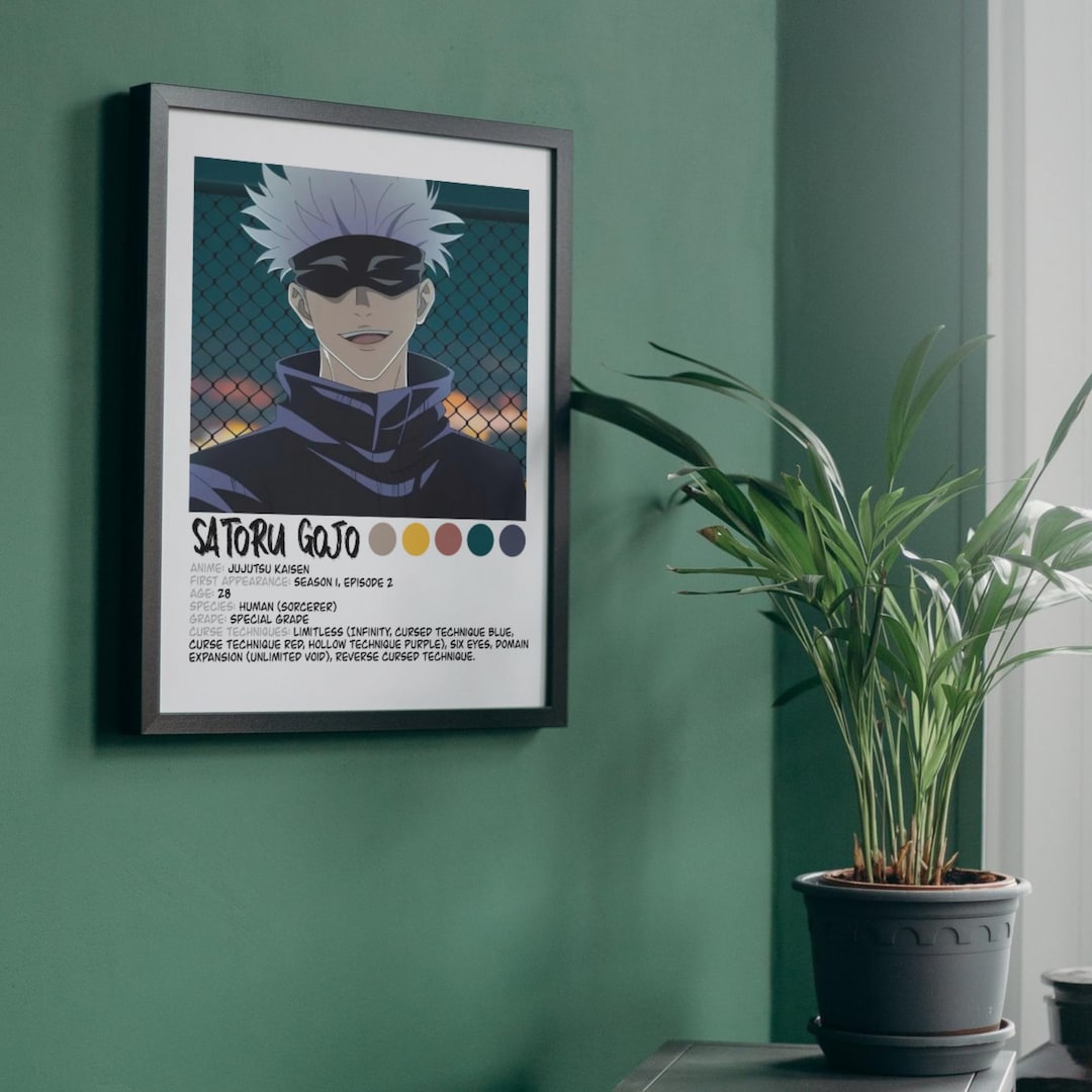 Satoru Gojo Jujutsu Kaisen JJK Poster | Digital Download | 8x10, A4, U ...