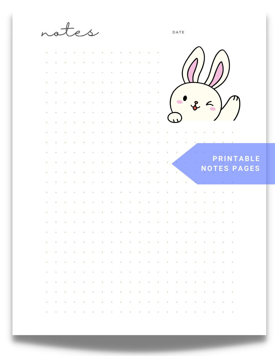 Printable Notes Pages, Blank Notes, Notes Template, Cute Notes, Year of ...