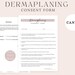 Dermaplaning Consent Form, Editable Esthetician Template, Printable ...
