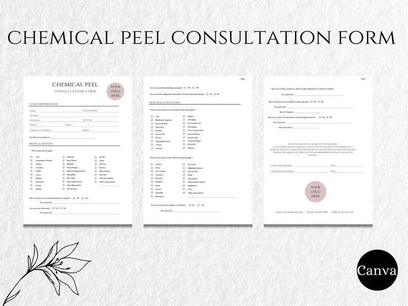 Chemical Peel Package, Chemical Peel Forms, Chemical Peel Consent ...
