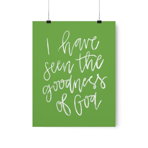 Goodness of God Bible Verse Poster Print - Etsy