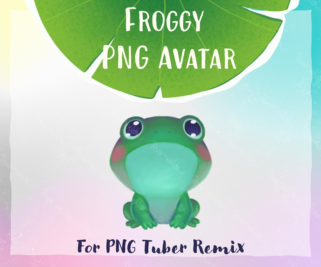 Cute Frog PNG Tuber Avatar for Twitch and Youtube Streaming for ...