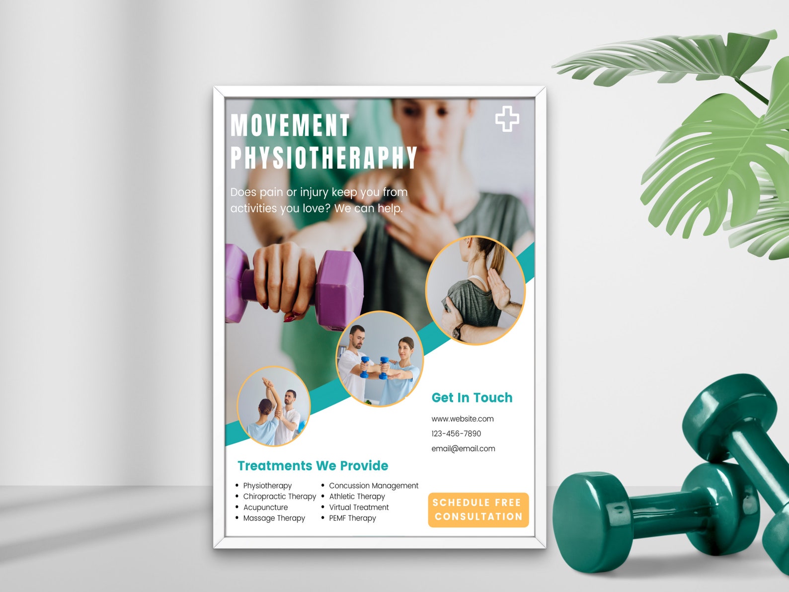 Chiropractor Therapy Template, Physiotherapy Promotion Flyer, Business Flyer, Service Template ...