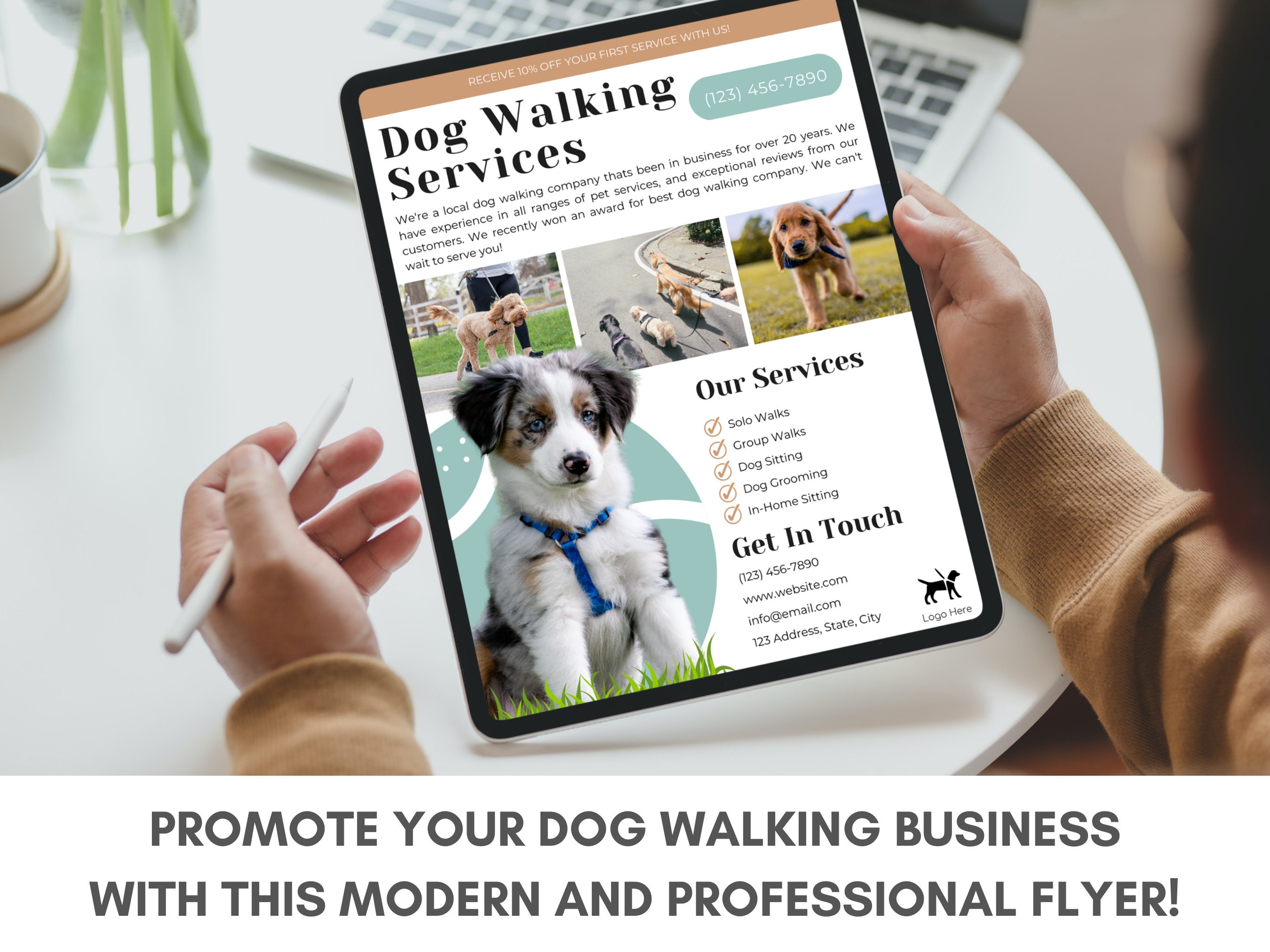 Dog Walking Flyer Poster Leaflet Pet Sitting Flyer Poster - Etsy
