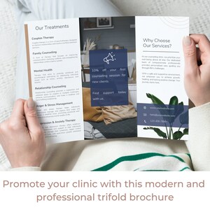 Counseling Psychology Therapy Brochure Templates Design, Mental Health ...