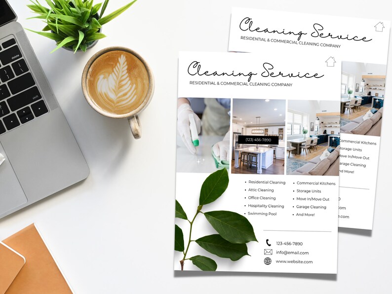 Cleaning Service Flyer DIY Flyer Cleaning Business Poster - Etsy