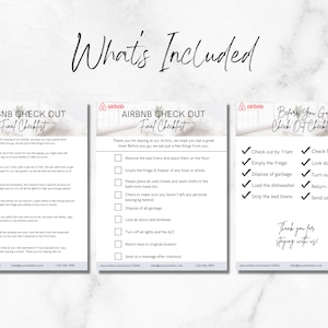 Airbnb Guest Check Out Checklist Sign Template Editable Canva Template ...