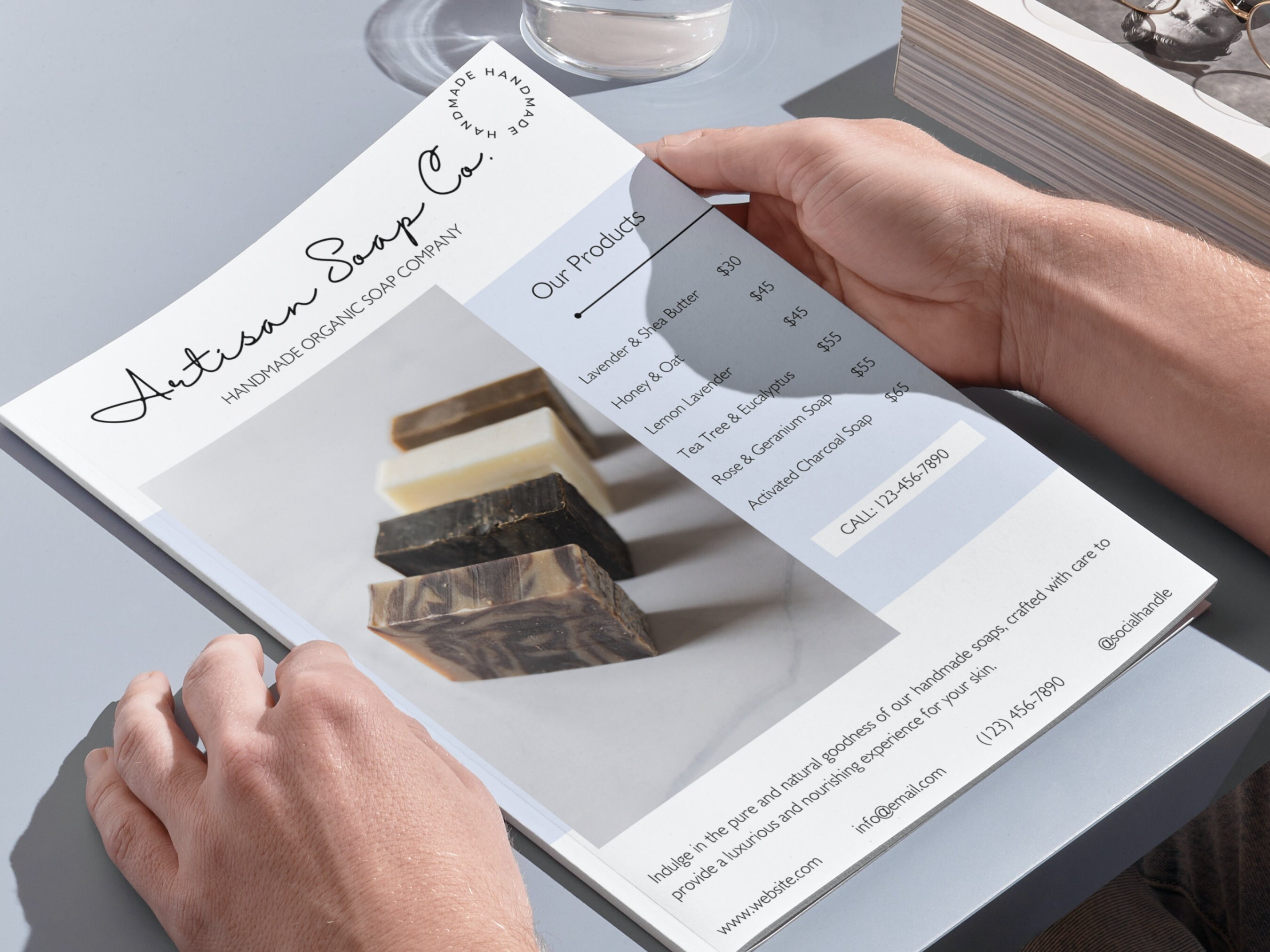 Handmade Soap Flyer Template Editable Handmade Soap Making - Etsy
