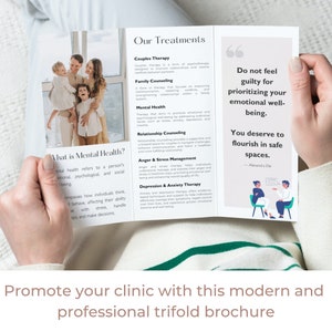 Counseling Psychology Therapy Brochure Templates Design, Editable ...