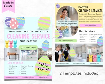 Cleaning Service Flyer, DIY Sheet, Cleaning Service Poster ...