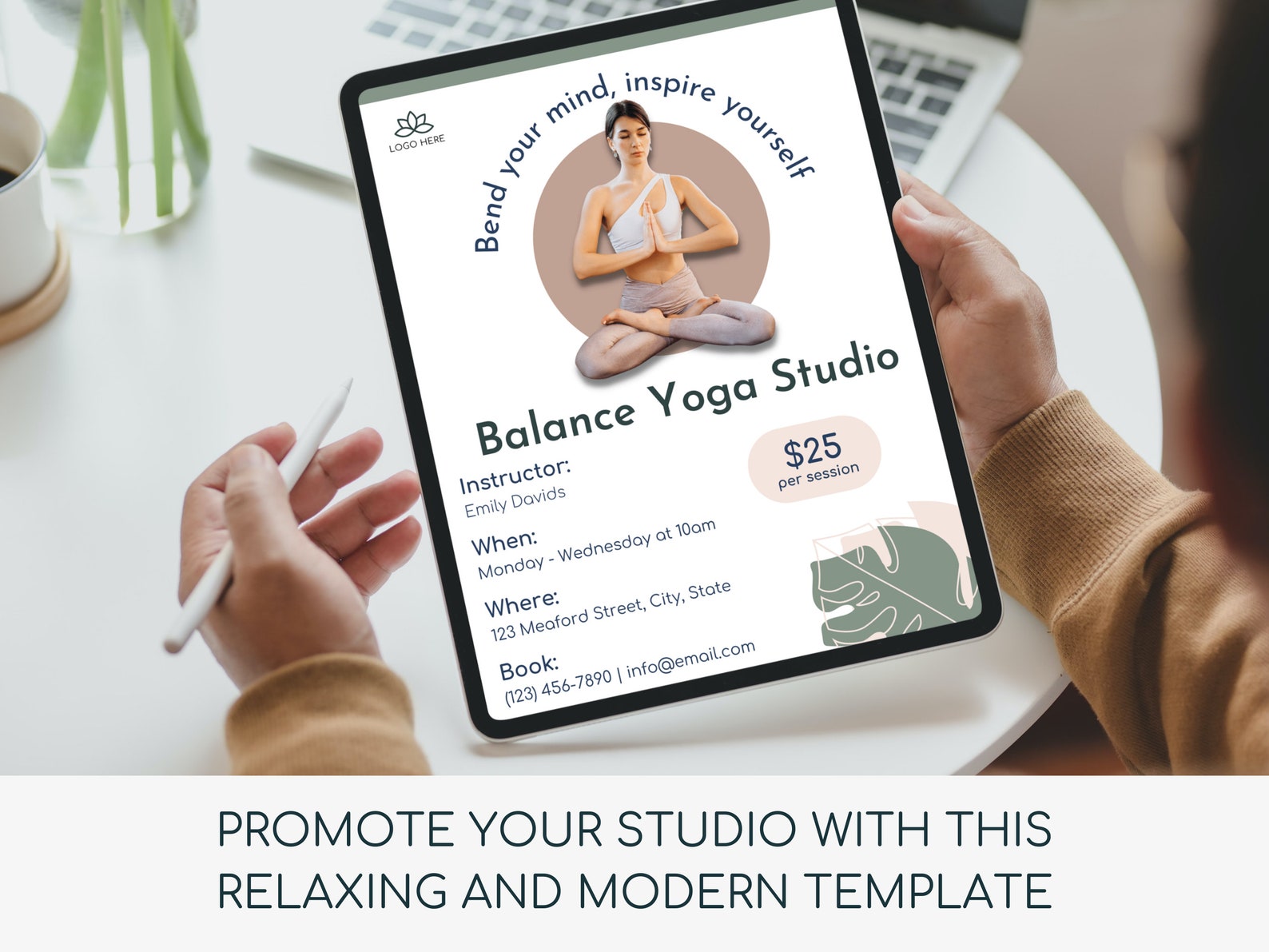 Yoga Flyer Template Yoga Template Editable Yoga Template - Etsy