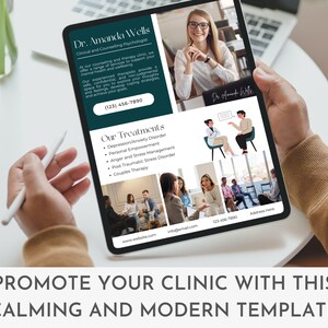 Counseling Psychology Therapy Flyer Templates Design, Editable ...
