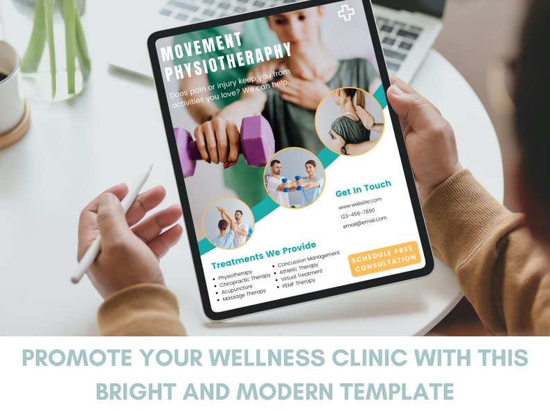 Chiropractor Therapy Template Physiotherapy Promotion Flyer - Etsy Canada