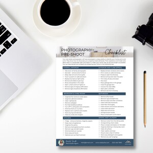Real Estate Photography Prep Guide, Editable Pre Photography Prep ...