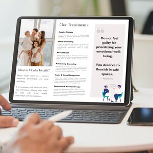 Counseling Psychology Therapy Brochure Templates Design, Editable ...