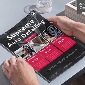 Auto Detailing, Car Detailing Flyer, Auto Flyer, Automotive Services ...
