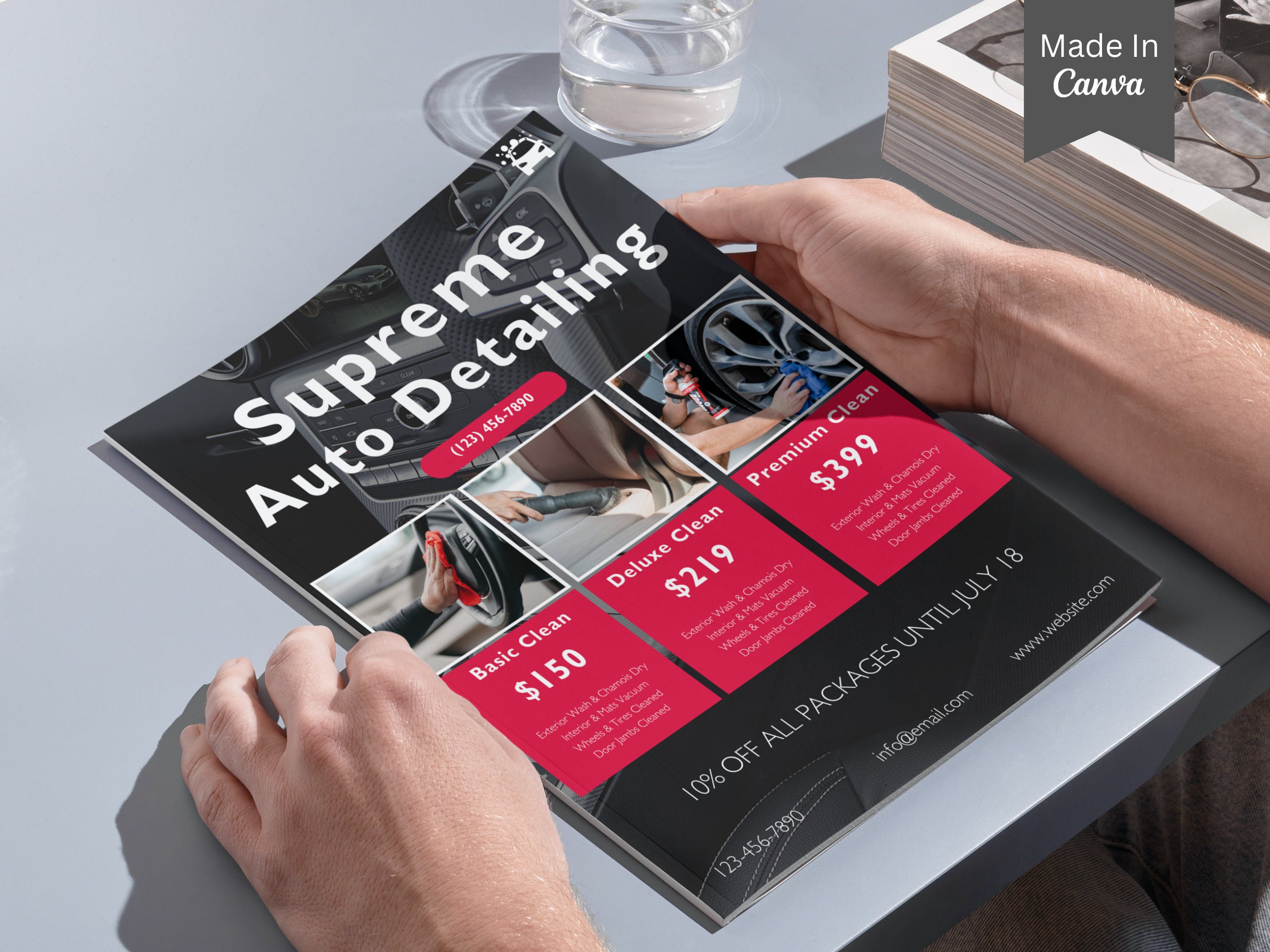 Auto Detailing Car Detailing Flyer Auto Flyer Automotive - Etsy