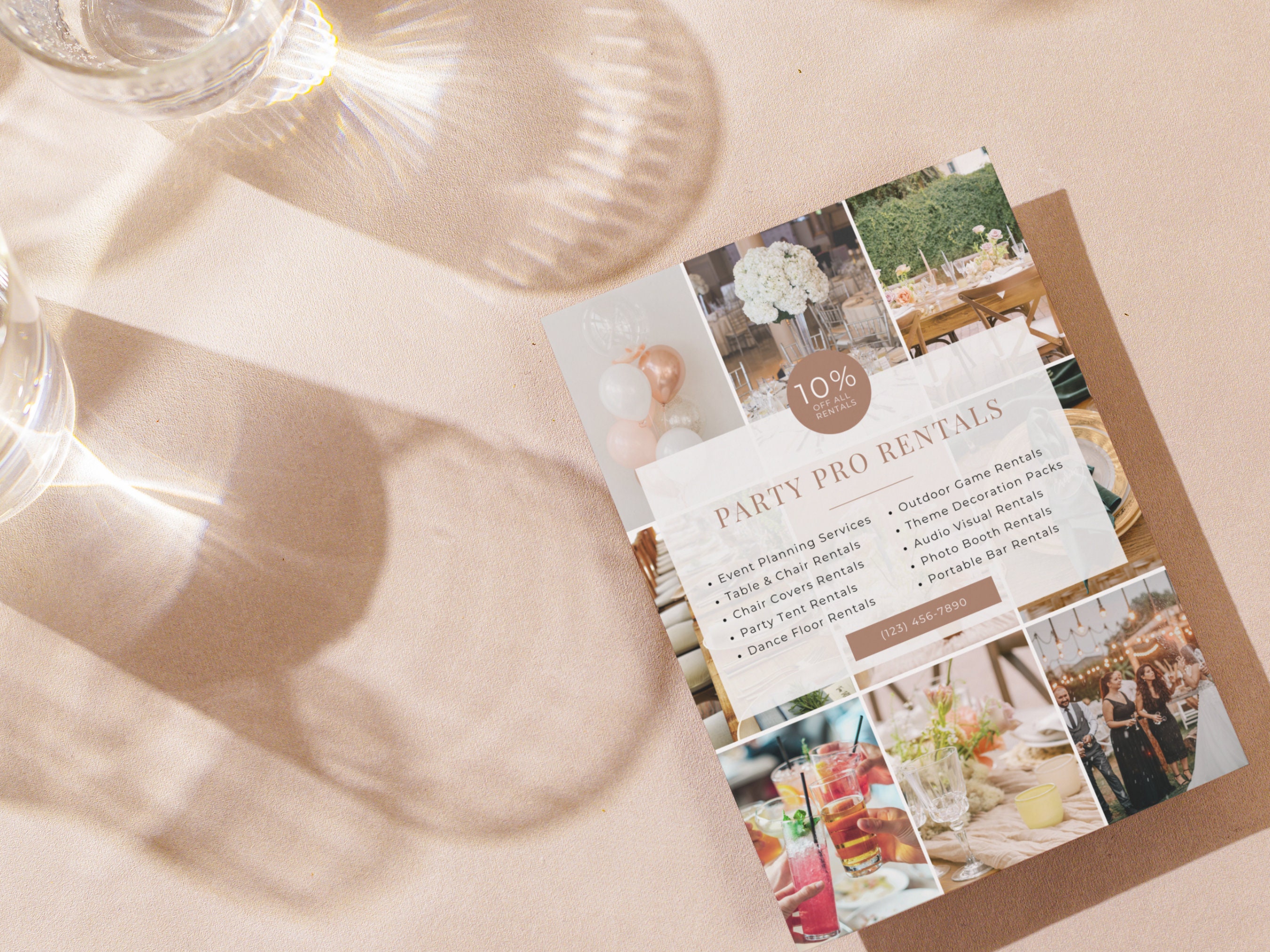 Party Rental Flyer Template DIY Leaflet for Party Equipment - Etsy