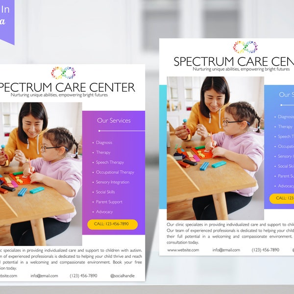 Autism Awareness Flyers - Etsy