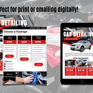 Car Detailing Flyer, DIY Flyer Template Design, Car Wash Flyer ...
