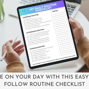 Autism Daily Checklist, Autism Checklist, Daily Planner, Autistic ...