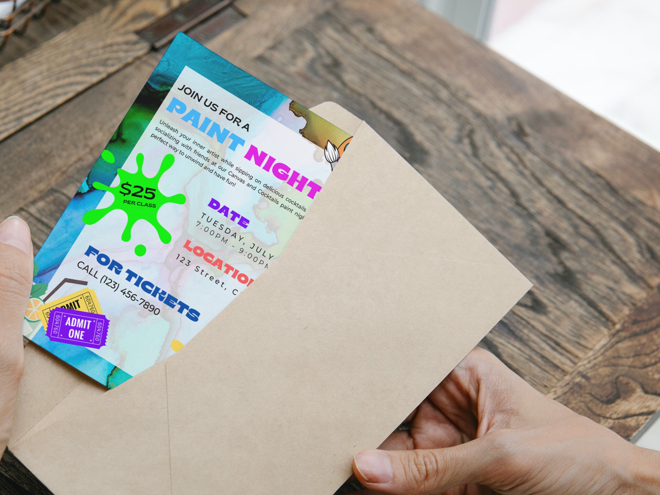 Editable Paint Night Template, Sip and Paint Flyer, DIY Paint and Sip ...