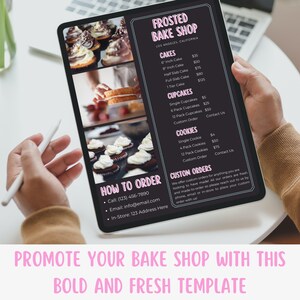 Modèle de Flyer pour gâteau, Flyer d'entreprise pour gâteaux cupcakes ...